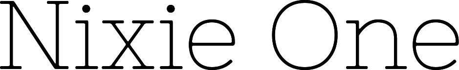 Nixie One font | Fonts2u.com