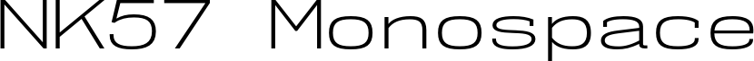 NK57MonospaceEb-Regular font