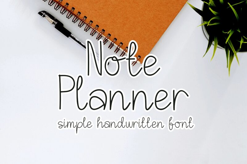 Note Planner font | Fonts2u.com