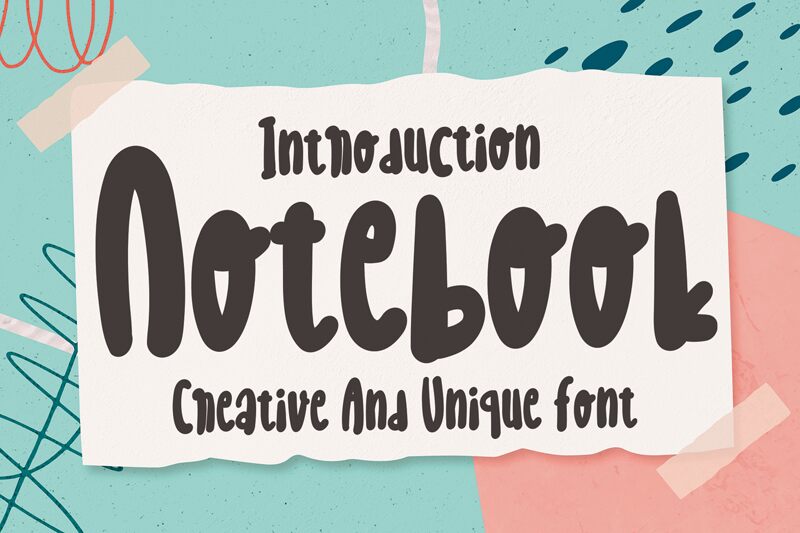 Notebook font | Fonts2u.com