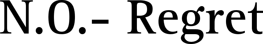 N.O.- Regret (LibreSerifSSiBold) font | Fonts2u.com