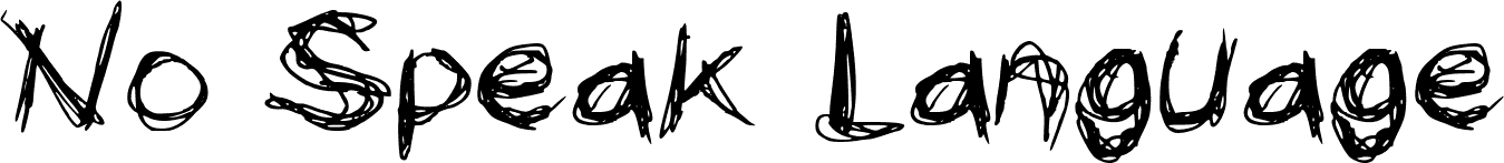 No Speak Language Regular font | Fonts2u.com