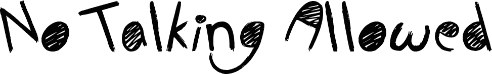 No Talking Allowed font | Fonts2u.com