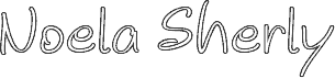 Noela Sherly Outline Italic font | Fonts2u.com
