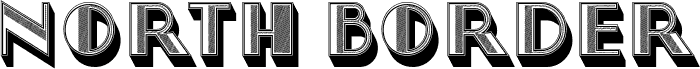 North Border Regular font | Fonts2u.com