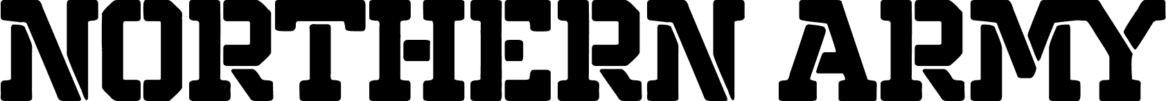 northern army font | Fonts2u.com