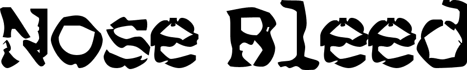 Nose Bleed font | Fonts2u.com