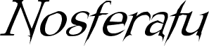 Nosferatu Regular font | Fonts2u.com