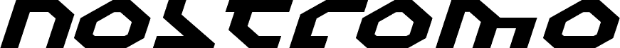 Nostromo 3D Italic fuente