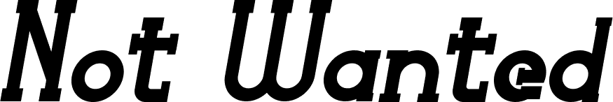Not Wanted Demo Italic font | Fonts2u.com