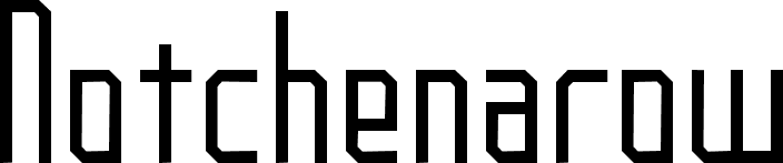 Notchenarow font | Fonts2u.com