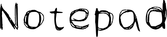 Notepad Regular font