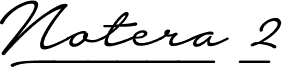 Notera 2 Underline PERSONAL USE Medium font | Fonts2u.com