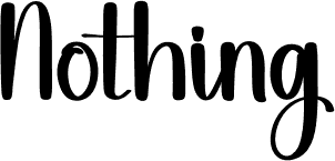 Nothing font | Fonts2u.com