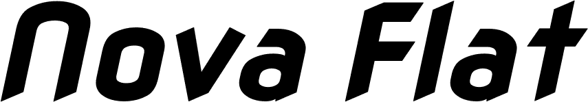 Nova Flat Bold Oblique font | Fonts2u.com