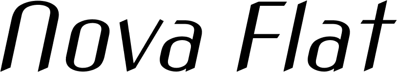 Nova Flat Slim Book Oblique font | Fonts2u.com
