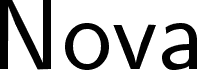 Nova Regular font