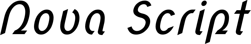 Nova Script font | Fonts2u.com