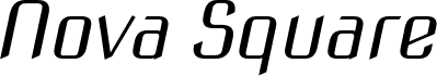 Nova Square Slim Bold font