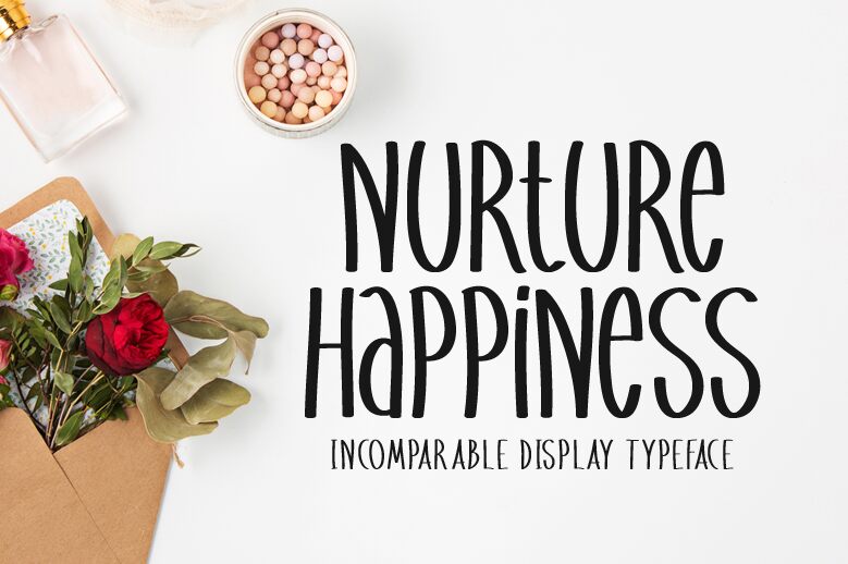 Nurture Happiness font | Fonts2u.com