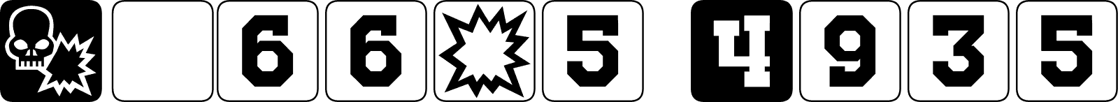 Nuffle Dice font | Fonts2u.com