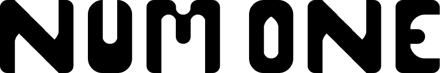 Num ONe Regular font | Fonts2u.com
