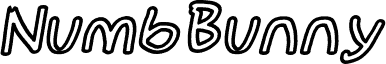 NumbBunny Bold Outline font