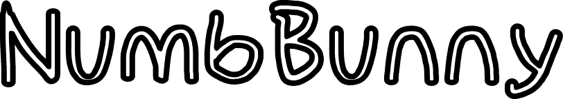 NumbBunny Bold Outline font