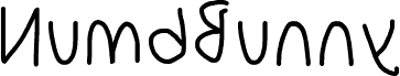 NumbBunny Bold Outline font