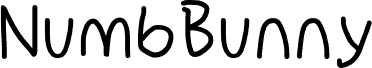 NumbBunny Bold Outline font