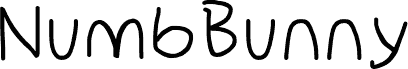 NumbBunny Bold Outline font