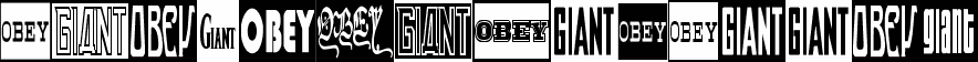 ObeyGiantPoster font | Fonts2u.com