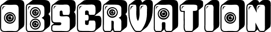 Observation Regular font | Fonts2u.com