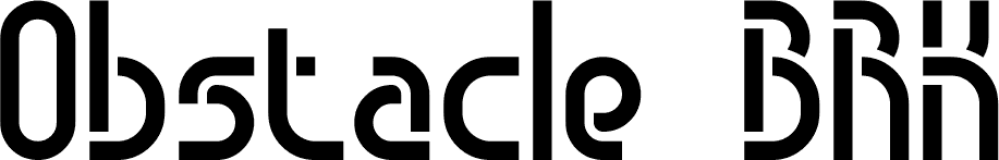 Obstacle BRK font