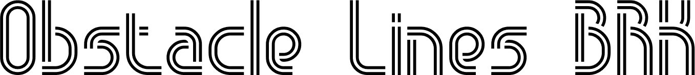 Obstacle Lines BRK font | Fonts2u.com