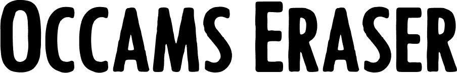 Occams Eraser font Occams Eraser font