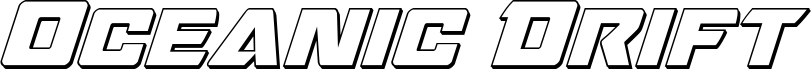 Oceanic Drift 3D font | Fonts2u.com