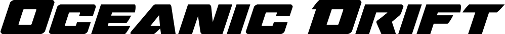 Oceanic Drift Bold Expanded Italic font | Fonts2u.com