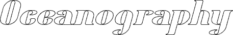 oceanography font