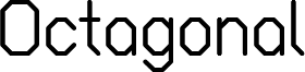 Octagonal font | Fonts2u.com