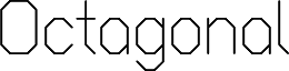 Octagonal Bold font