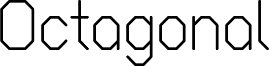 Octagonal Bold font