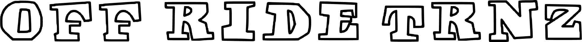 Off Ride Trnz Regular font | Fonts2u.com