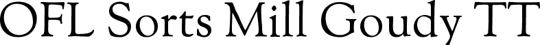 OFL Sorts Mill Goudy Italic TT font