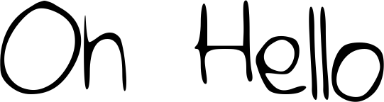 OhHello font