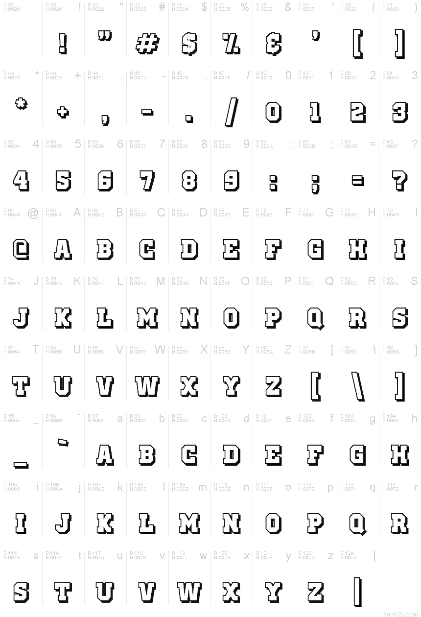 Old School United Shadow font