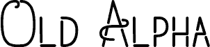 Old Alpha Italic Regular font | Fonts2u.com