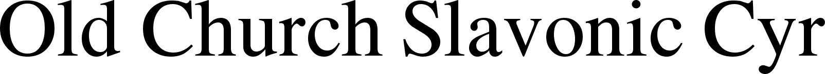Old Church Slavonic Cyr font | Fonts2u.com