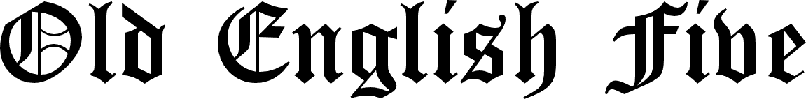 Old English Five Schriftart | Fonts2u.com