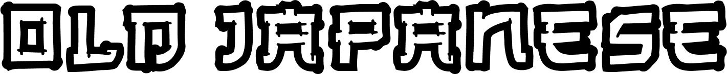 Old Japanese font | Fonts2u.com